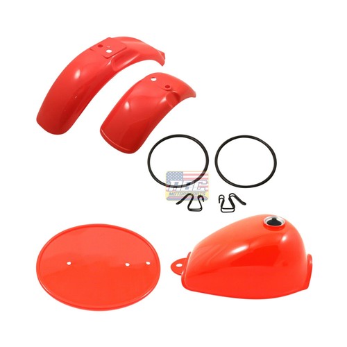 HONDA Z50R 79-87 Plastic Fender & Number Plate With Mounting Kit & Gas ...