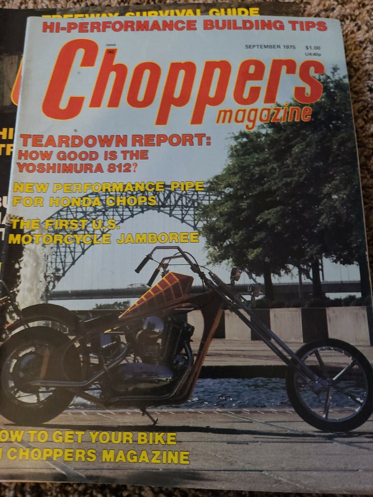 VINTAGE BIKER MOTORCYCLE MAGAZINE TITLED CHOPPERS SEPT 1975 | eBay