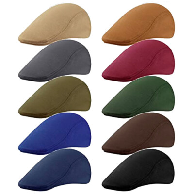 Flat Cap Men Fully Lined Newsboy Cabbie Driving Golf Baker Boy Beret ...