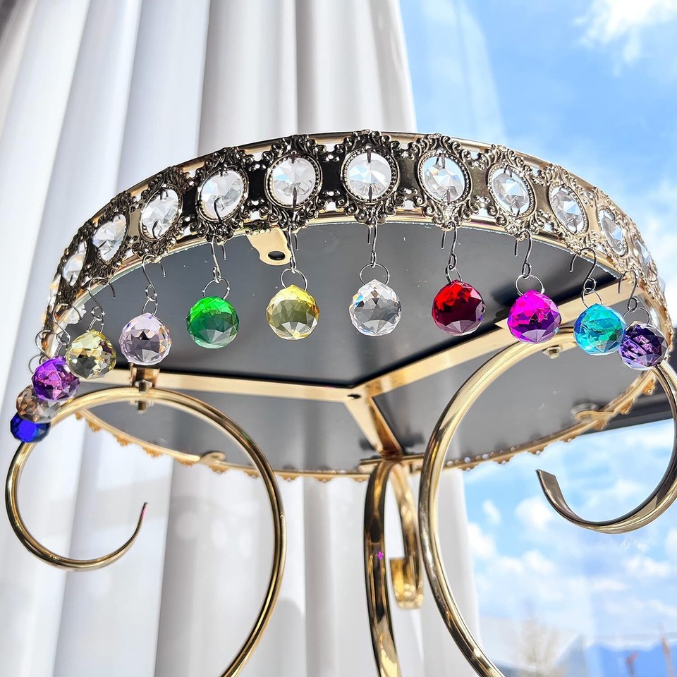 H&d 20Mm Multi-color Crystal Ball Prism Feng Shui Faceted Decorating ...