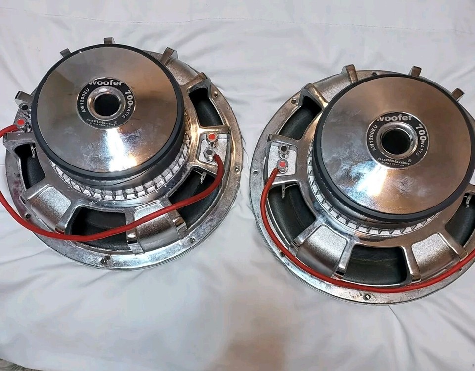 12 PAIR Audiobahn Subwoofer 12” Aw1200EU 700Watts | eBay