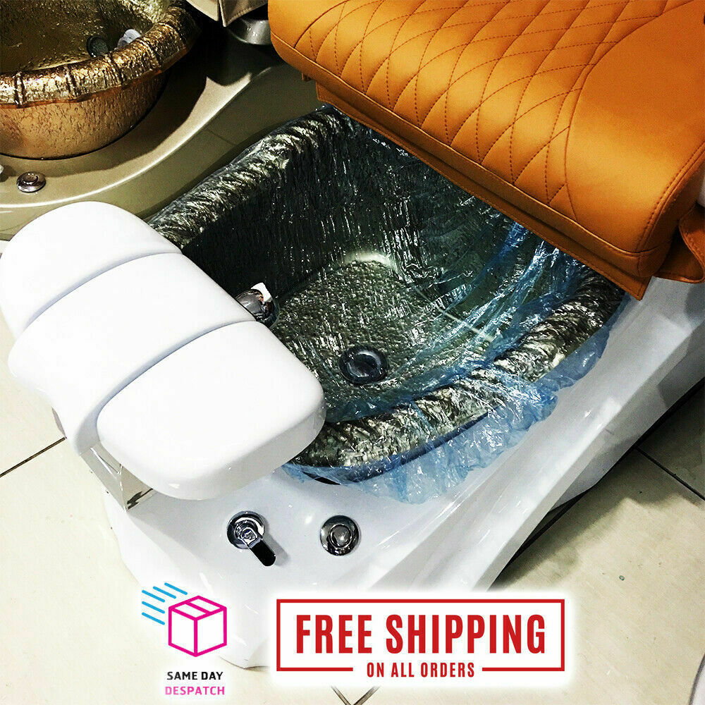 Premium Hygenic Disposable Pedicure Spa Liner Clear Blue 50 PCS Spa tub ...