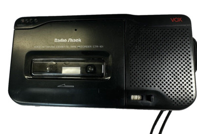 Radio Shack CTR-101 Voice Activated Cassette Tape Recorder w/ Speaker ...