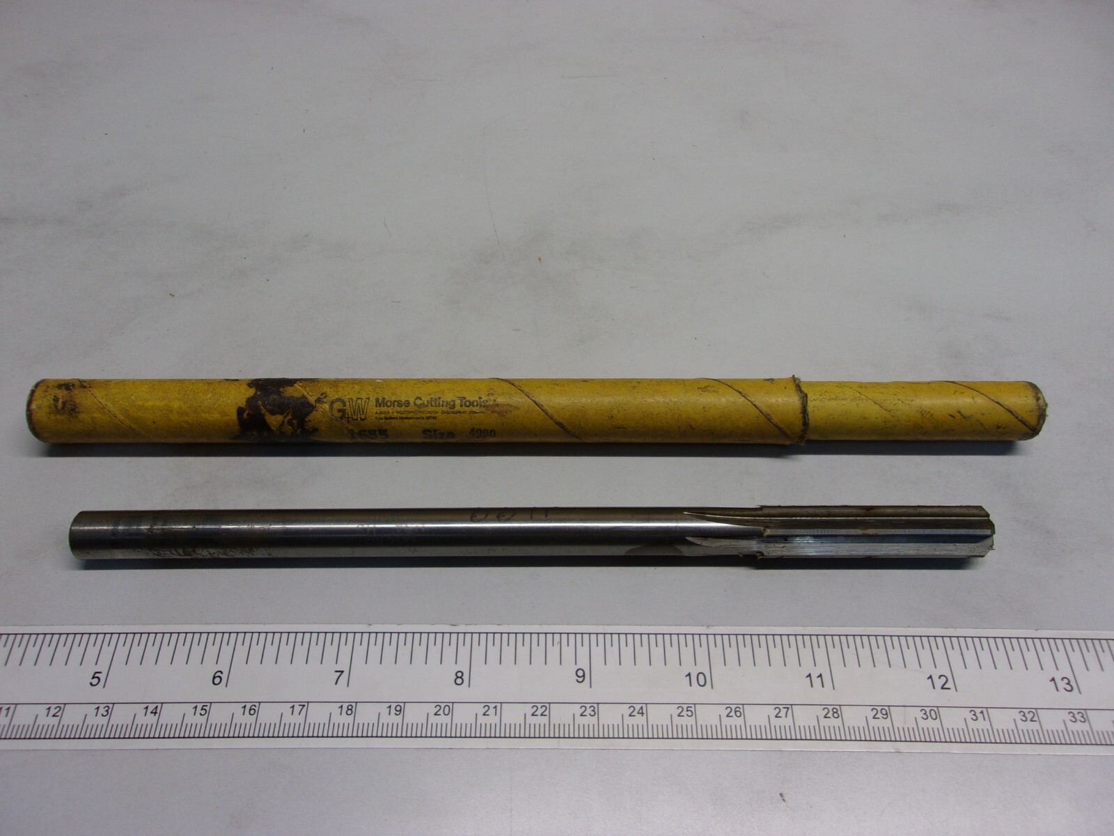 GW MORSE, NO. 1655, .4999, STRAIGHT FLUTE REAMER, HSS, 6F, 0312A | eBay