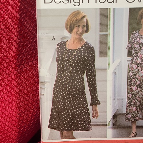 DRESS Robe long short adjustable style P 12 14 16 SIMPLICITY Sewing ...