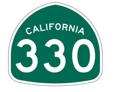 California State Route 330 Sticker Decal R1327 Highway Sign | eBay