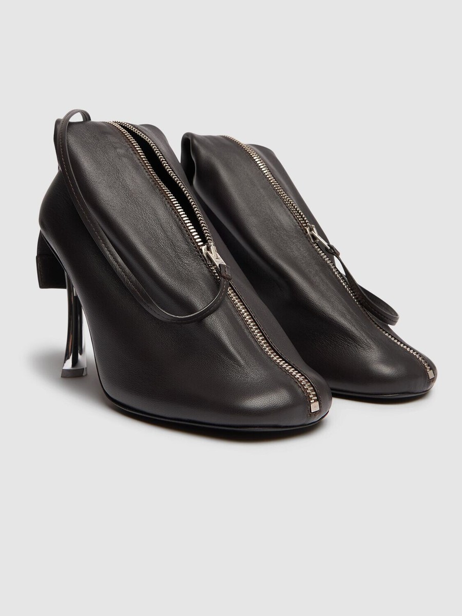 ACNE STUDIOS $1150 Dark Brown Leather 100mm Zip Pumps New | eBay ACNE STUDIOS $1150 Dark Brown Leather 100mm Zip Pumps New | eBay