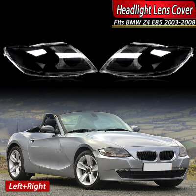 Left & Right Headlamp Headlight Lens Cover Replacement For BMW Z4 E85 ...