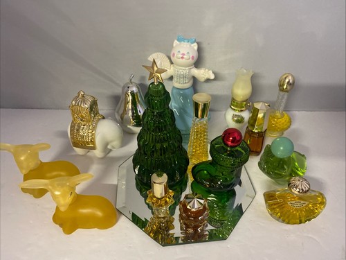 Mixed Lot of 15Vintage Miniature Small AVON Cologne Perfume Bottles ...