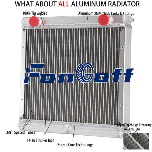 4 Row Aluminum Radiator For Double Pass Dragster Roadster Style 51963 ...