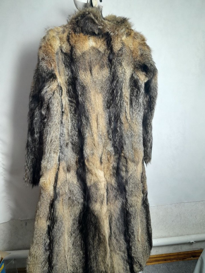 vintage fur coat made of natural raccoon fur | eBay