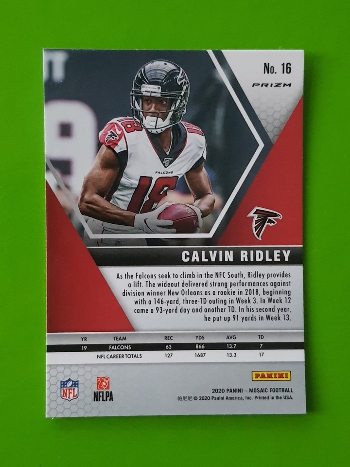 2020 Panini Mosaic #16 Calvin Ridley Atlanta Falcons Mosaic Prizm | eBay