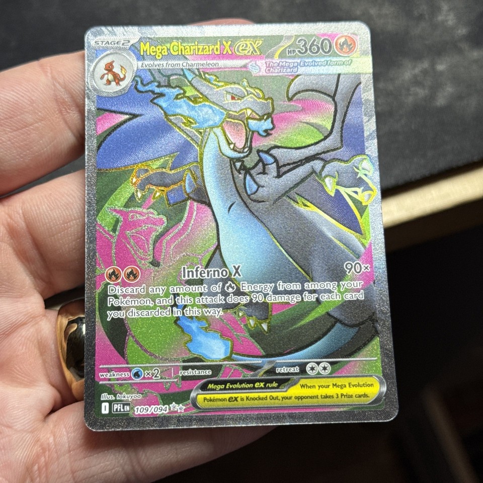 Mega Charizard X ex Full Art 109/094, Phantasmal, PSA 10 Contender ...
