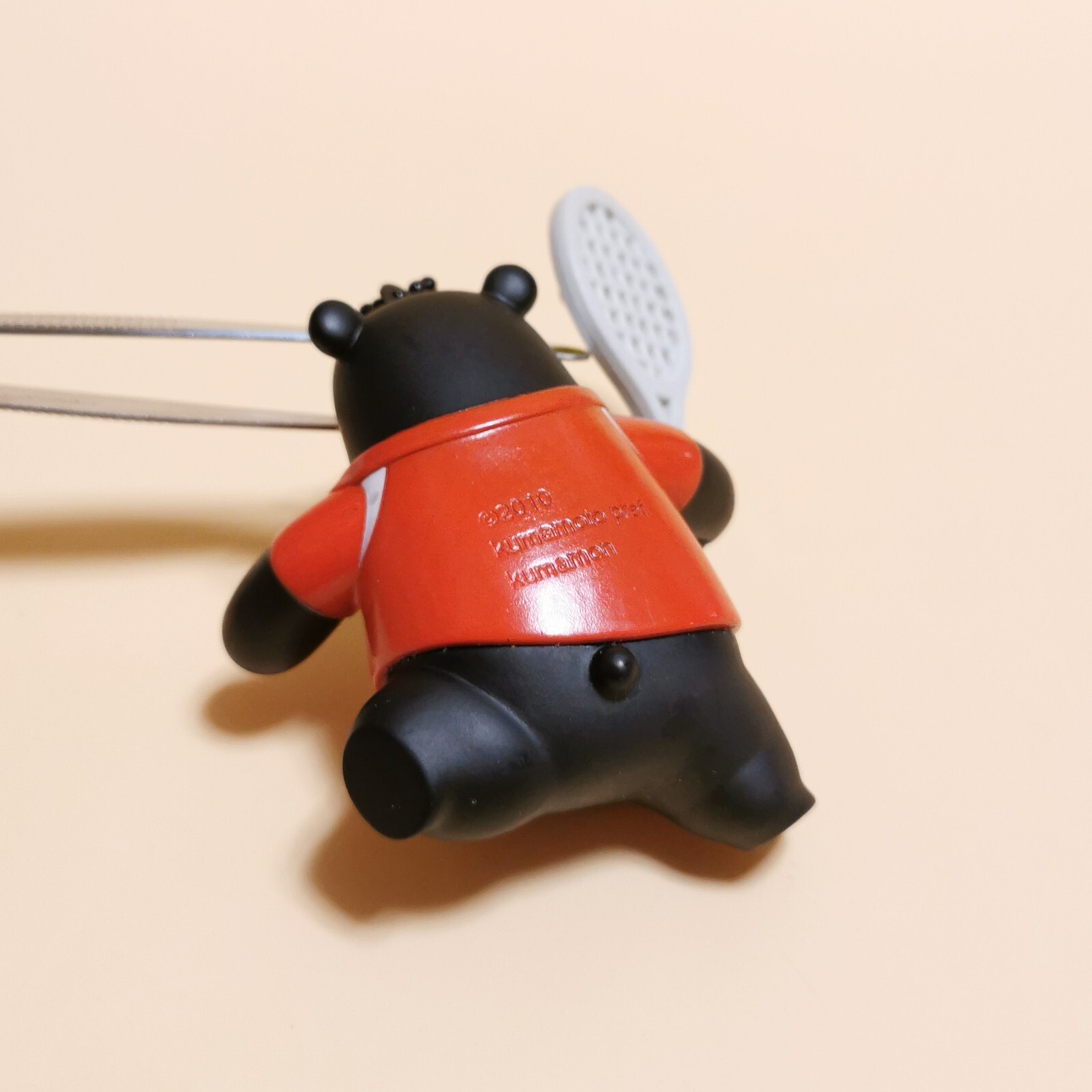 Kumamon Black Bear KUMAMOTO PLAYING TENNIS 3” Mini Figure KEYCHAIN Toy ...