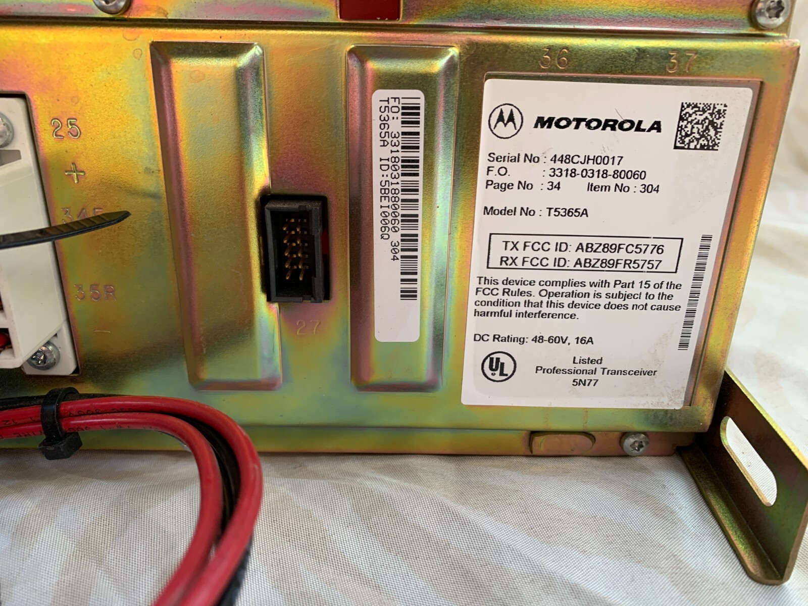 Motorola Quantar 800Mhz 100 Watt GOLD Chasis DC Power Supply 10 | eBay
