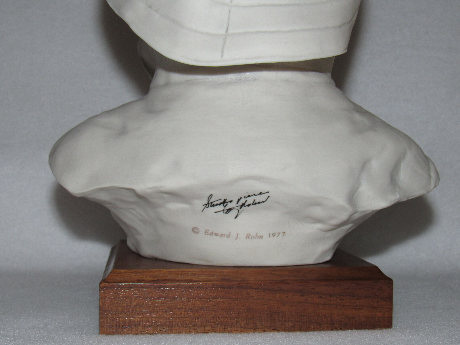 Fisherman In Sou'wester Hat Edward J Rohn Signed Studio Piece Sculpture ...