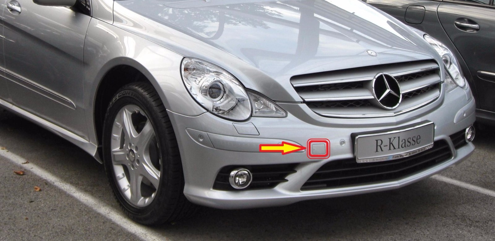 Original MERCEDES BENZ MB R W251 AMG Front Bumper Towing Eye Cap ...