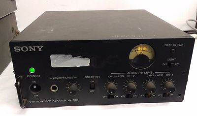 Sony VA-500 VTR Playback Adaptor | eBay
