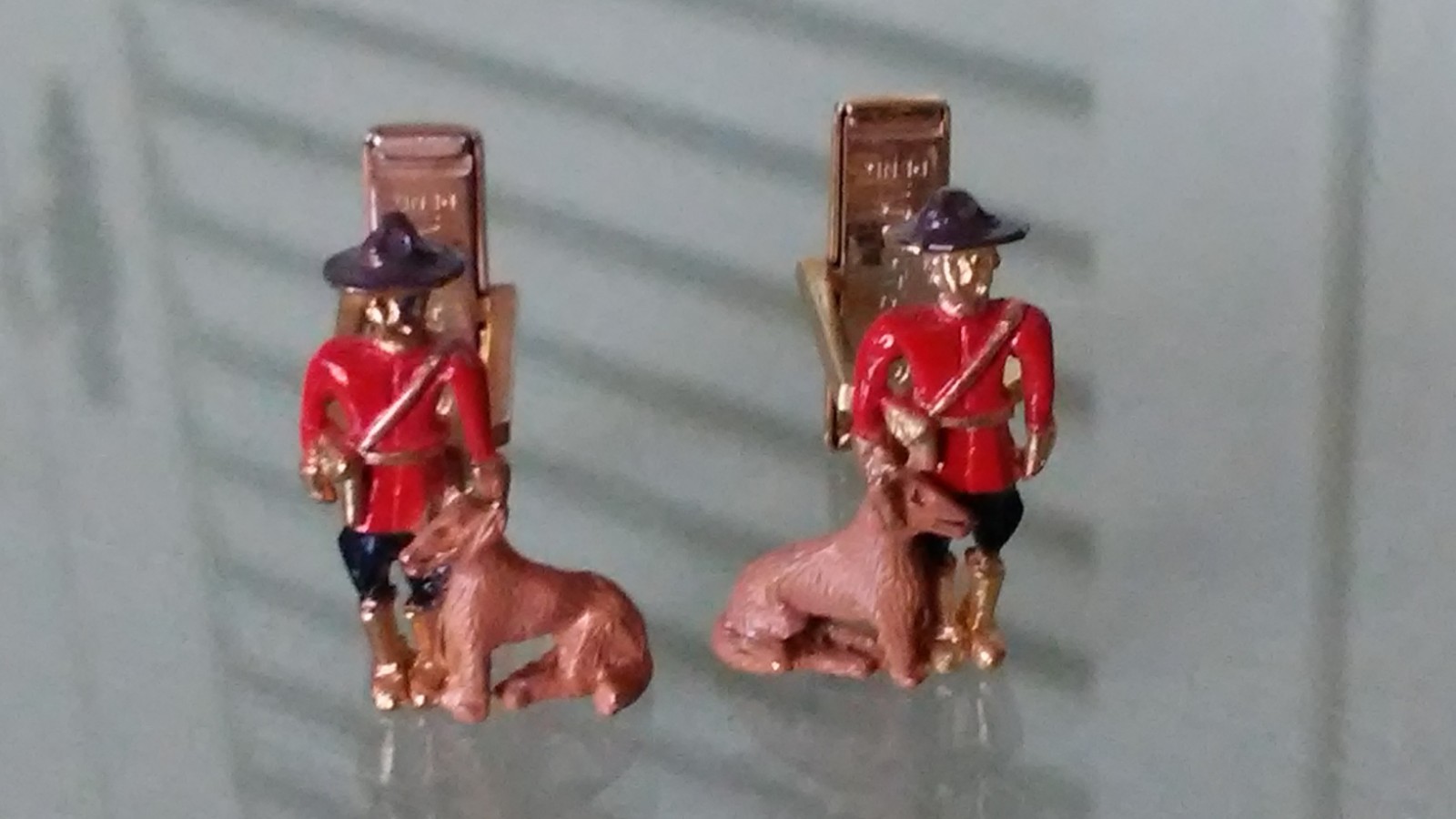 Royal Canadian MOUNTIES Mountie Police CUFFLINKS Rare… - Gem
