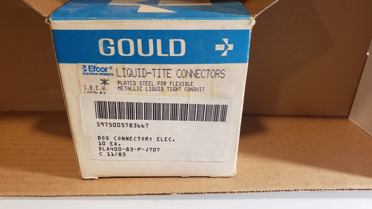 (20) GOULD EFCOR ELECTRICAL BOX CONNECTORS WF406 5975-00-578-3667 | eBay