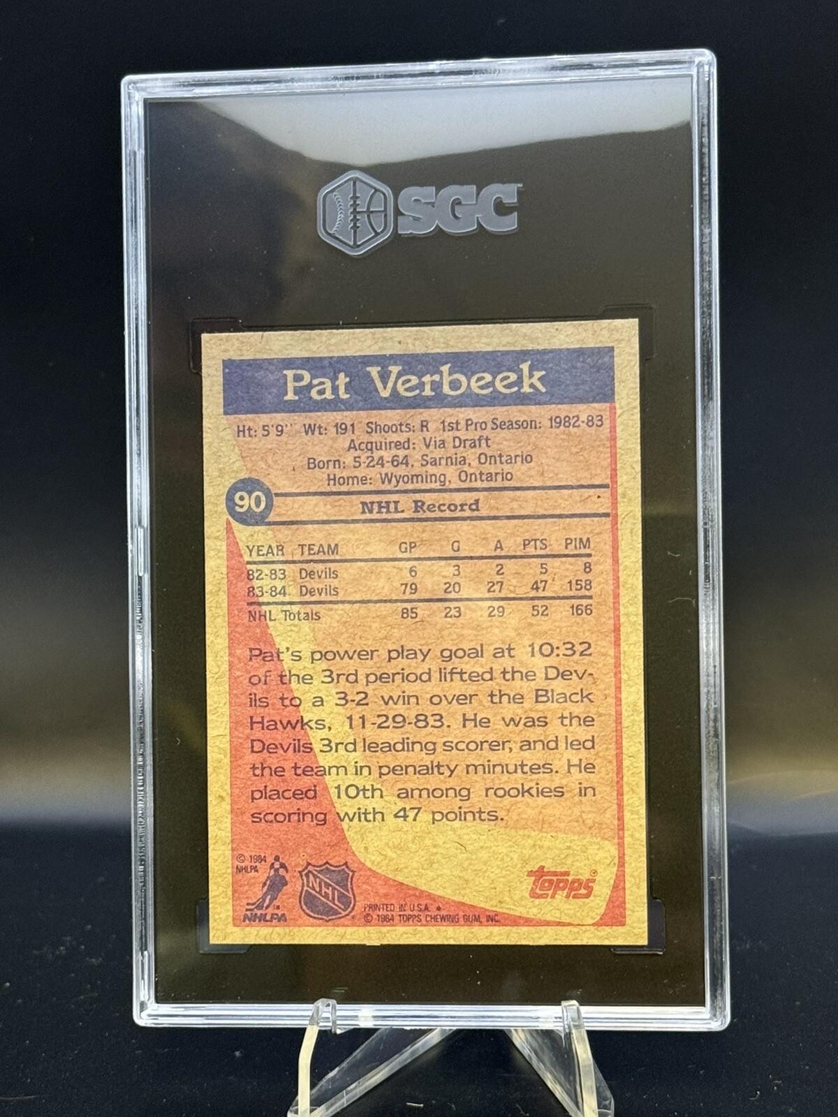 1984-85 Topps - #90 Pat Verbeek (RC) for sale online | eBay