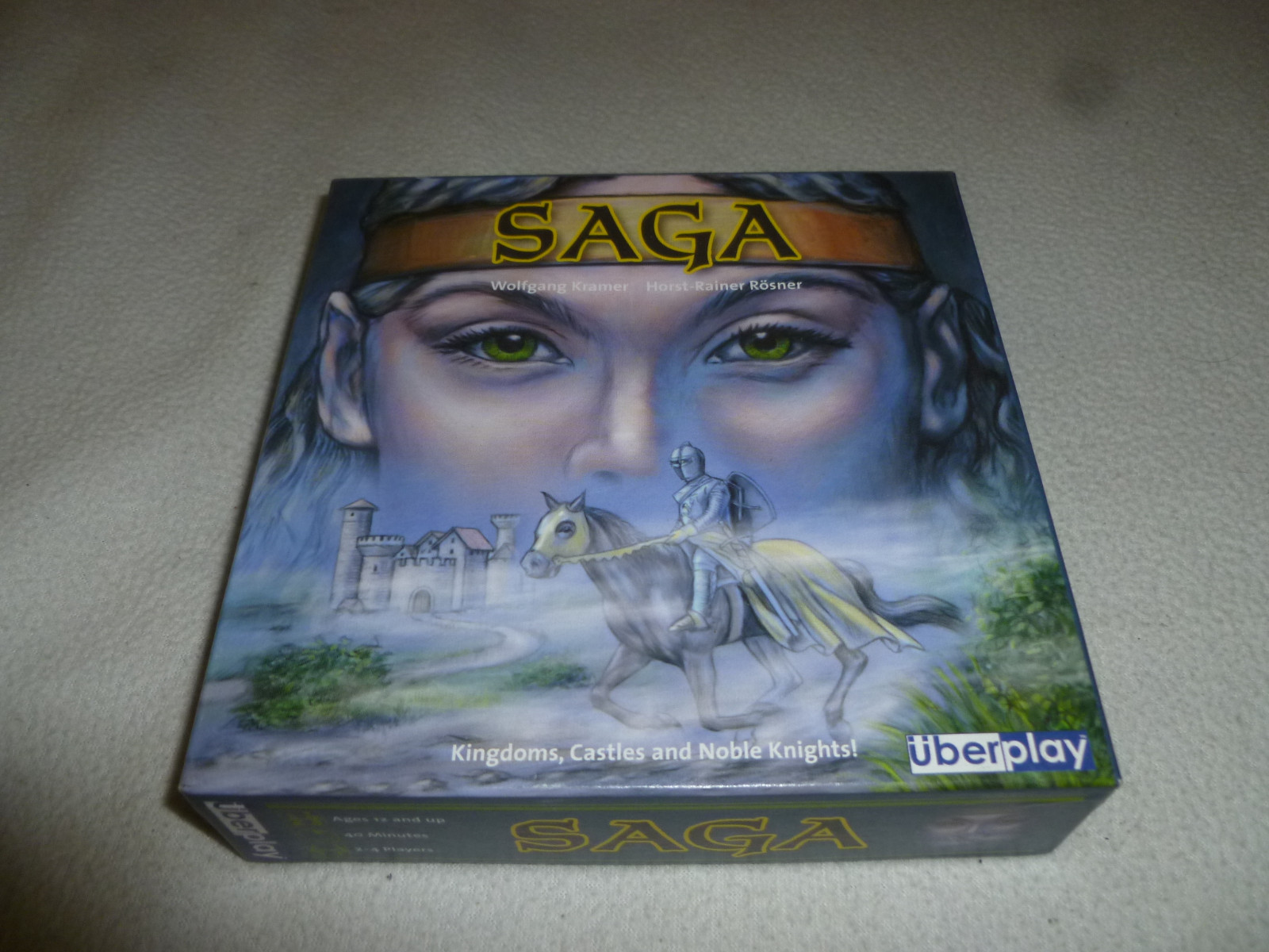 SAGA CARD GAME UBERPLAY COMPLETE IN BOX CIB STRATEGY KINGDOMS CASTLES ...