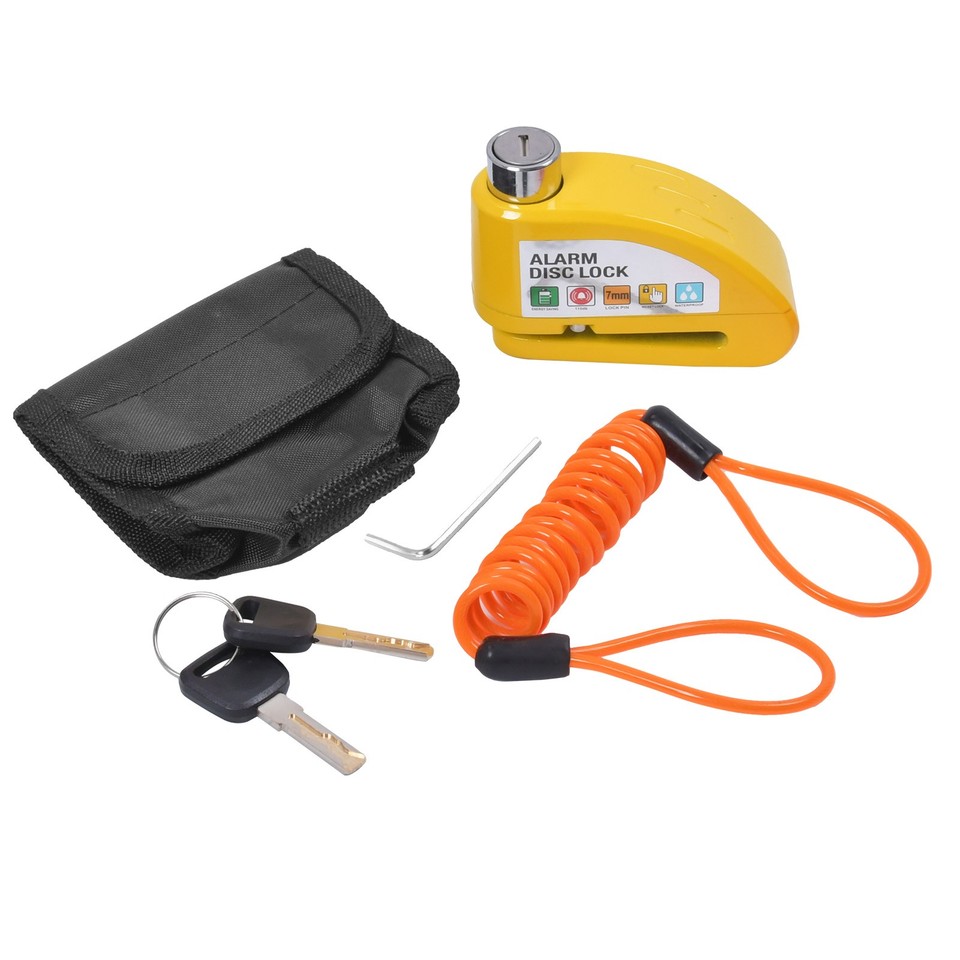 Motorbike Alarm Disc Lock Motorcycle Disc Brake Lock Anti-Theft ...