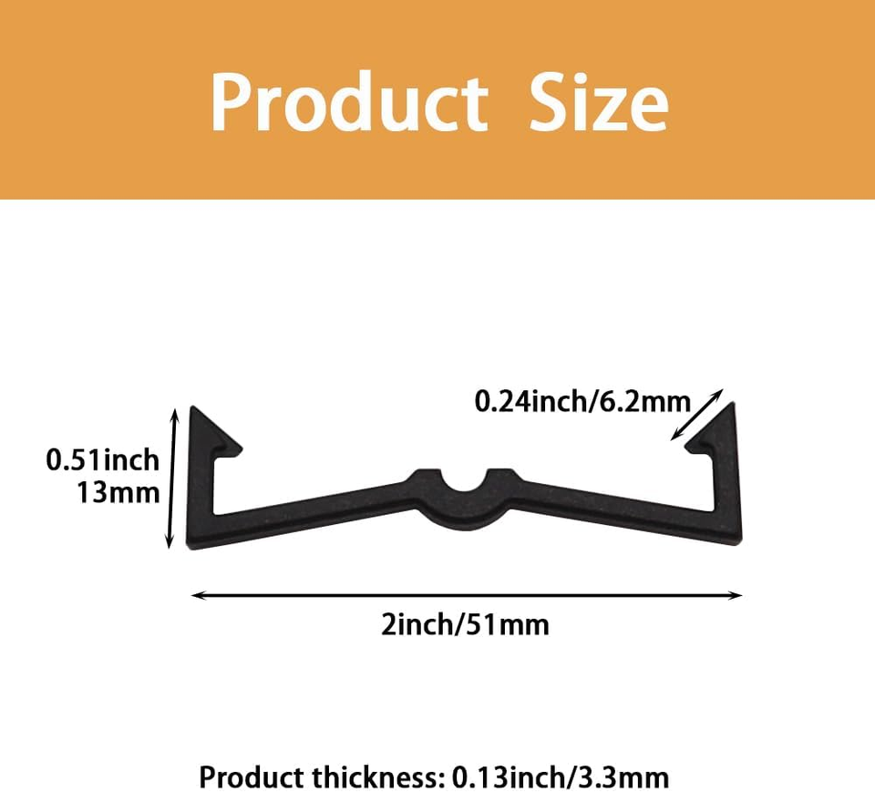100PCS Pegboard Clips Pegboard Hook Locks Black Plastic Peg Board Locks ...