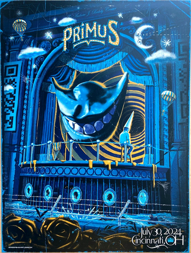 AUTHENTIC PRIMUS POSTER Cincinnati OH July 2024 Signed Screen Print AP ...
