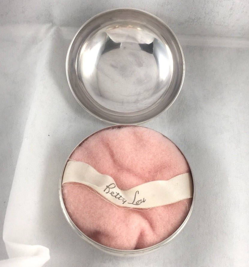 International Sterling Round Powder Box-3 1/4" | eBay
