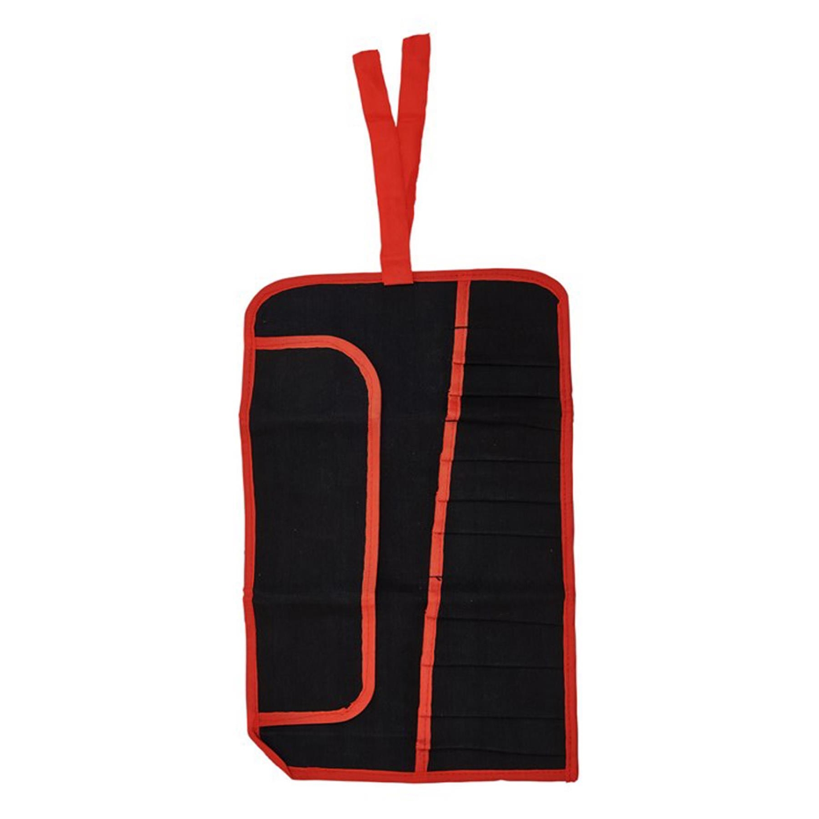 Canvas 12 Pocket Spanner Wrench Holder Tool Roll Up Storage Bag Case ...