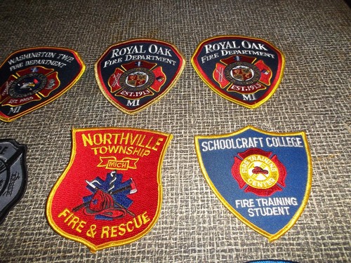 Group Of New Michigan Fire Department Patches~MI~25 Pcs~Mich~No ...