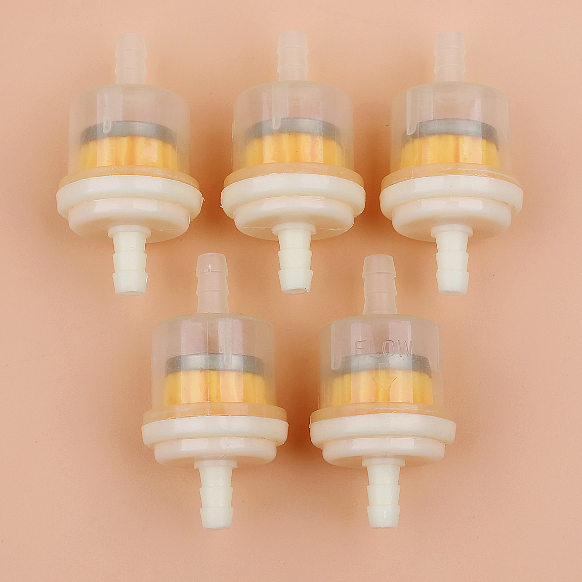 5pcs Universal Inline Gas / Fuel Filter 6MM-7MM 1/4" Lawn Mower Small ...
