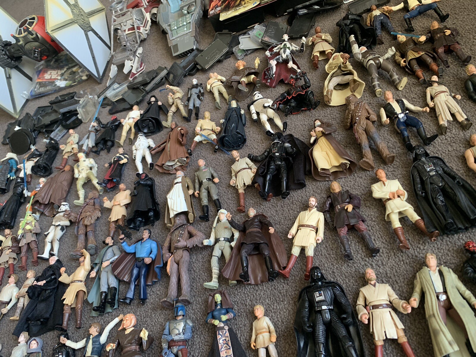 Massive 100+ Star Wars Action Figure lot w/ ships , stands and more! | eBay