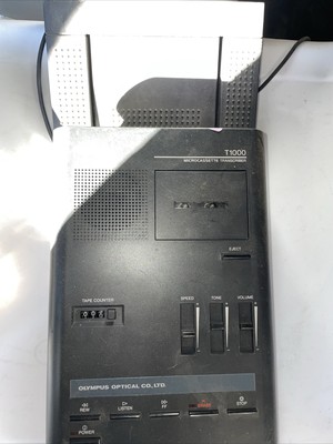 Olympus Pearlcorder T1000 Desktop MicroCassette Transcriber / Recorder ...