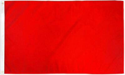 RED Solid Color Flag 3x5ft Blank Flag SUPER POLYESTER 100D FADE ...