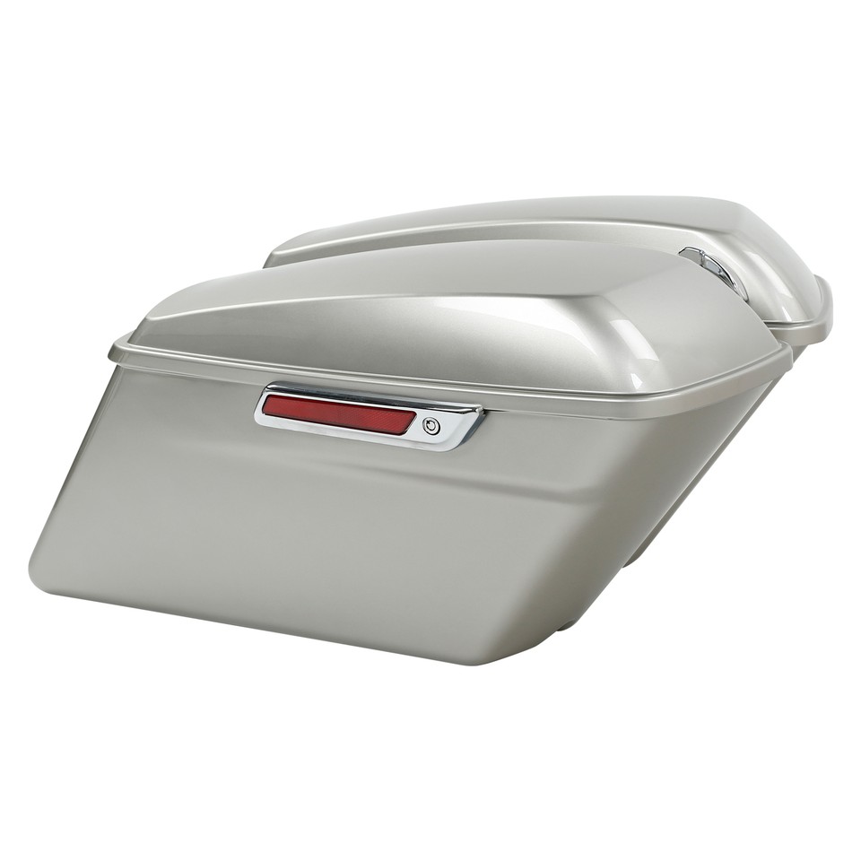 Hard Saddlebags Fit For Harley 2018 Street Road Glide 14-24 Silver ...