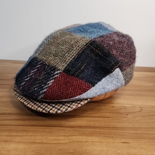 Orvis Flat Cap L Irish Patchwork Tweed Wool Patchwork News Boy Grandpa ...