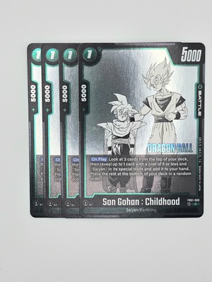 DBS: Fusion World X4 Son Gohan: Childhood - FB01-088 - Manga Booster | eBay