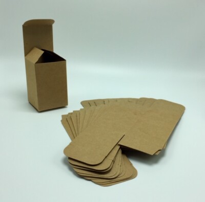 25 Pack Product Boxes for 2 oz jars 2 x 2 x 3 Inches, Paper Boxes with ...