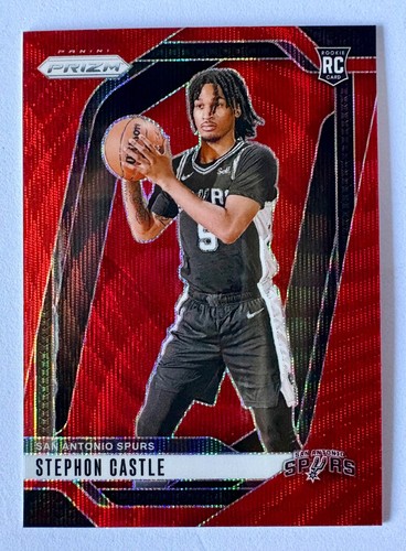 2024-25 Panini Prizm Stephon Castle SP Red Wave Prizm Rookie Card #234 ...