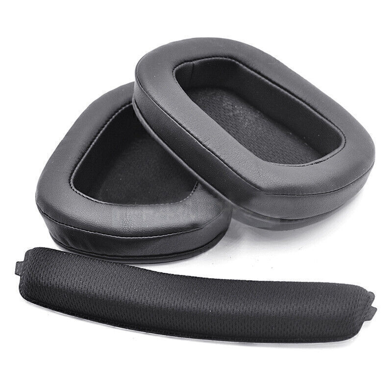 Soft Leather Foam Ear Pads Headband Cushion for Logitech G933 G633 ...
