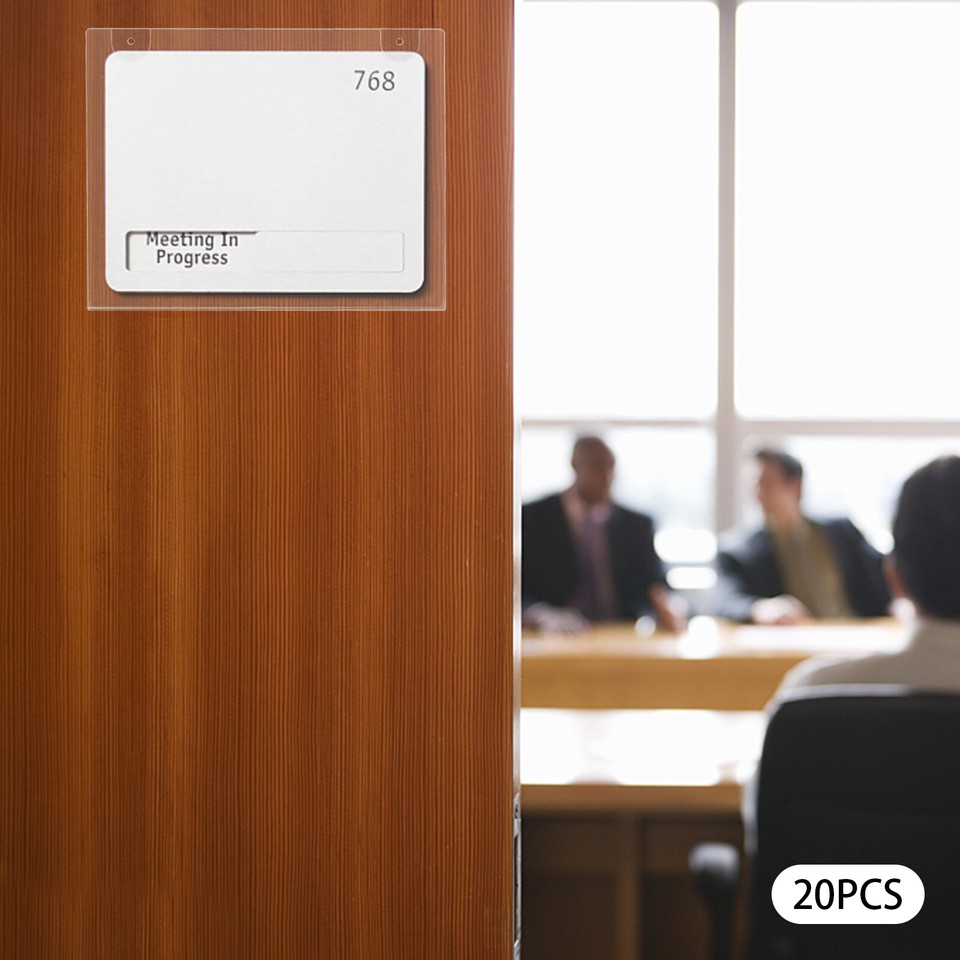 20pcs 11*8.5" Acrylic Sign Holder Wall Mount Poster Display Clear ...