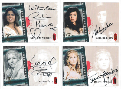 Hammer Horror Autograph Card Selection NM Strictly Ink Cornerstone ...