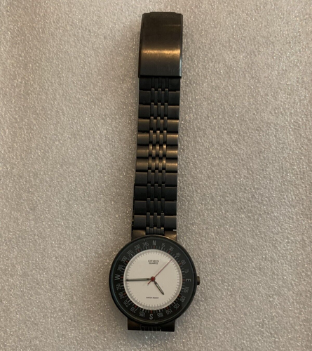 Rare Vintage Citizen Quartz Titanium Watch 6031-S17829 SMW Compass ...