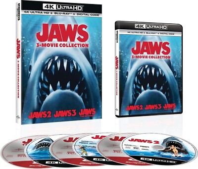 Jaws 2 / Jaws 3 / Jaws 4: The Revenge - Movie Collection | New | 4K UHD ...
