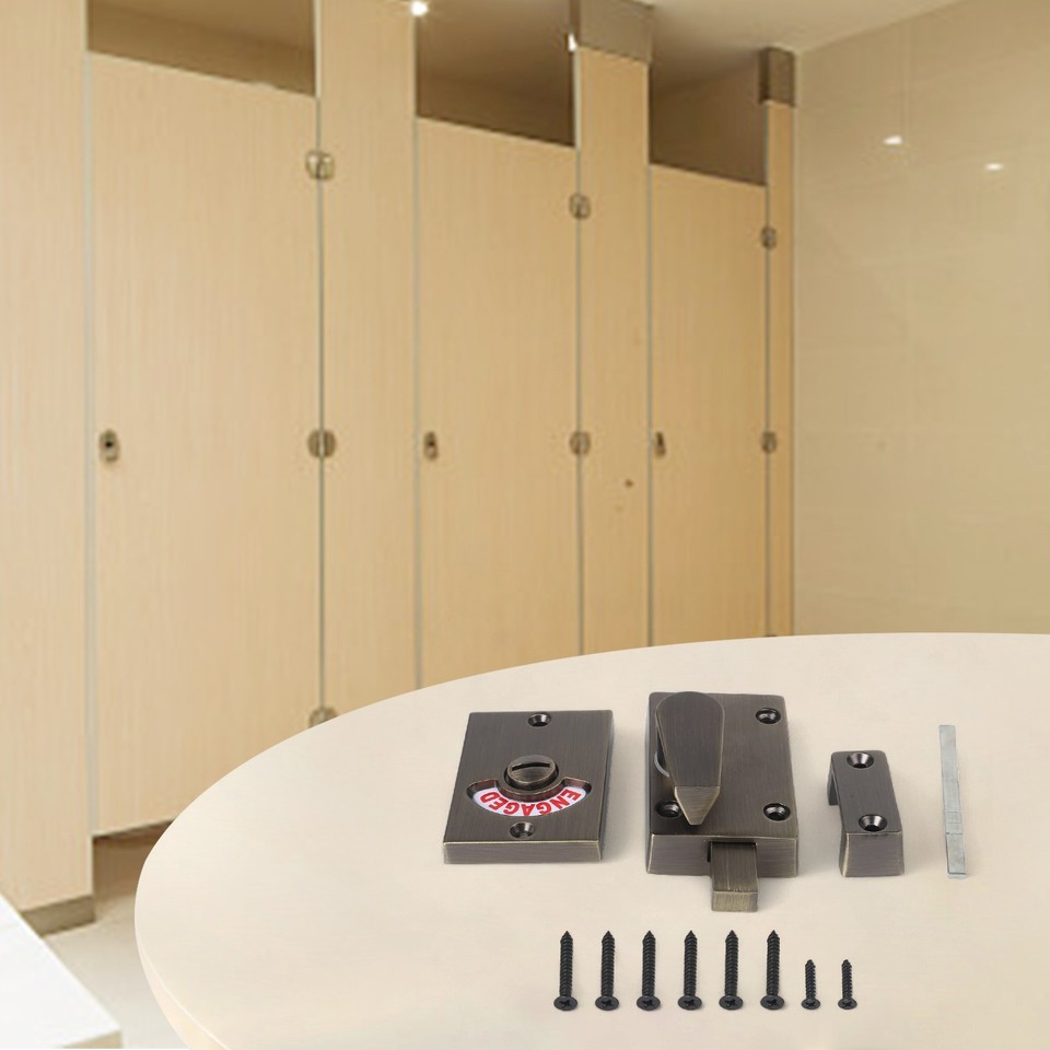 Contemporary Bronze Bathroom Privacy WC Toilet Door Lock with Indicator ...