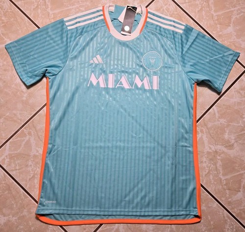 NWT Adidas Inter Miami FC Teal Authentic MLS Third Kit Soccer Jersey ...