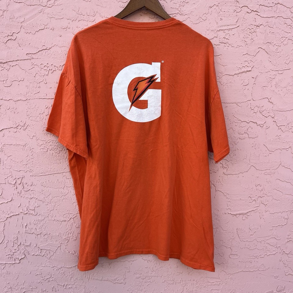 Vintage Gatorade Graphic T-Shirt Florida Gators Orange Cotton Y2K Adult ...