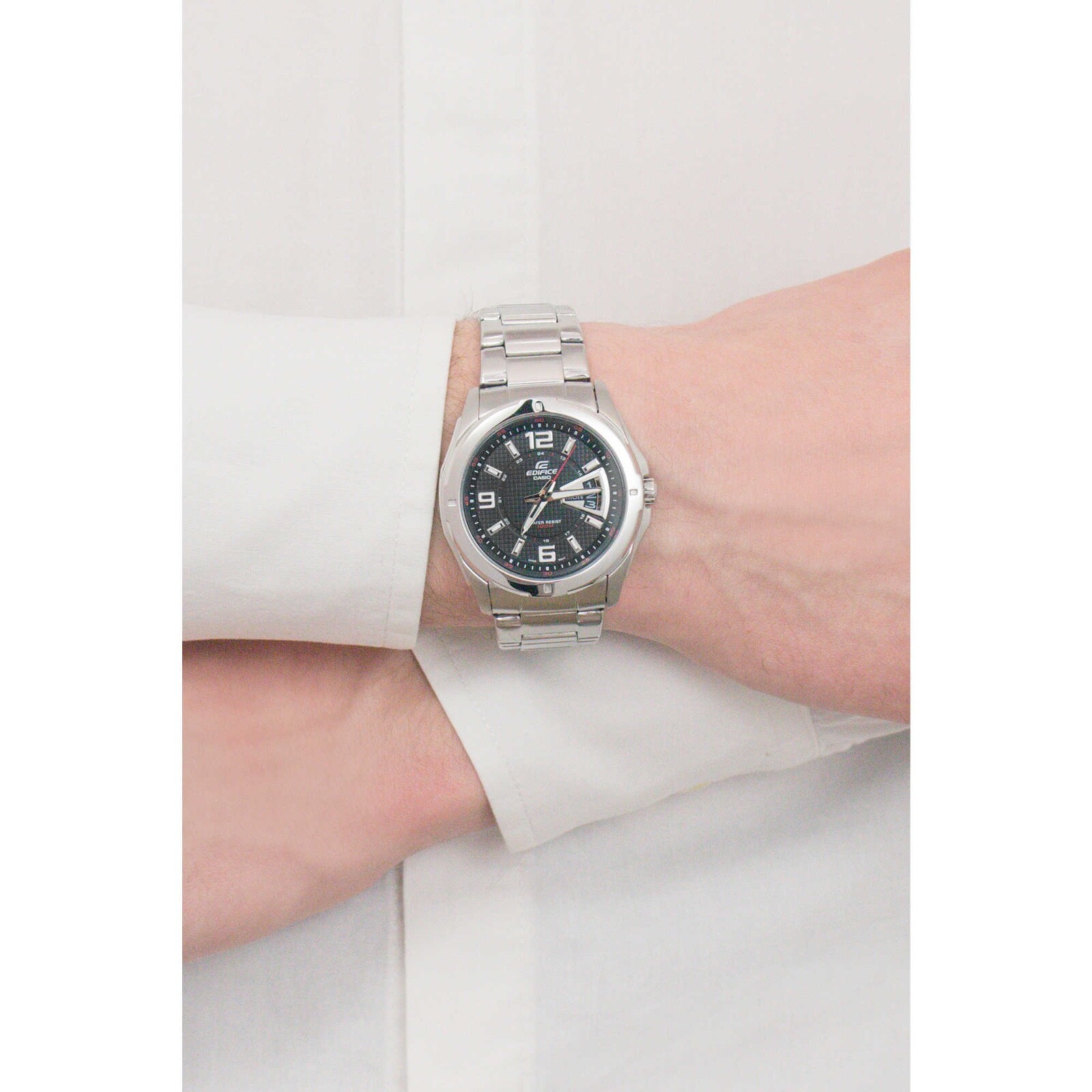 CASIO EF-129D-1AVEF⎪EF-129D-1A⎪Original⎪EDIFICE Classic⎪METAL⎪Negro ...